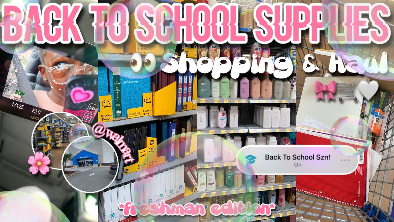 BACK TO SCHOOL SHOPPING + HAUL 2024 🛒🎀 (freshman year) - YouTube