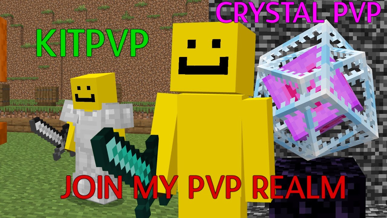 Join the BEST PVP realm (Crystal, Kitpvp) - YouTube