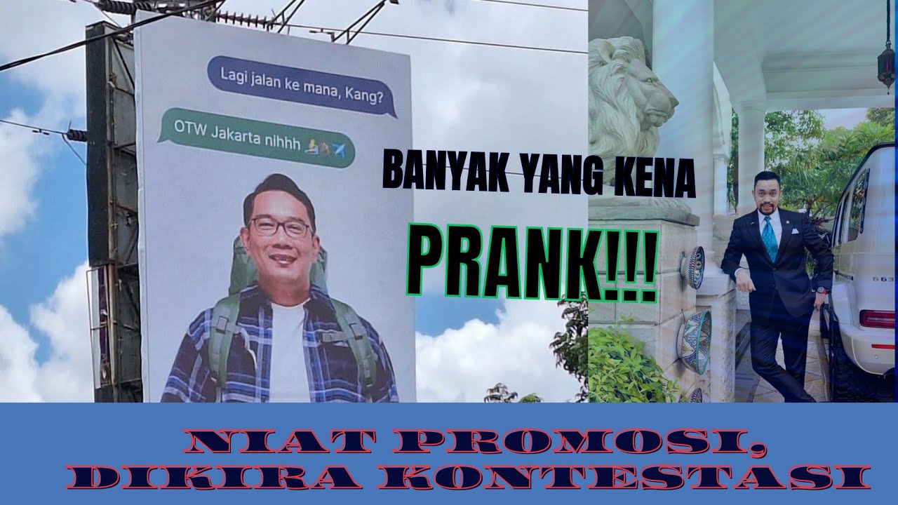 Kena PRANK!!! Baliho 'OTW Jakarta' ridwan kamil, ditanggapi serius ...