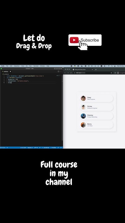 How To Drag And Drop With Sortable Js Library Youtube