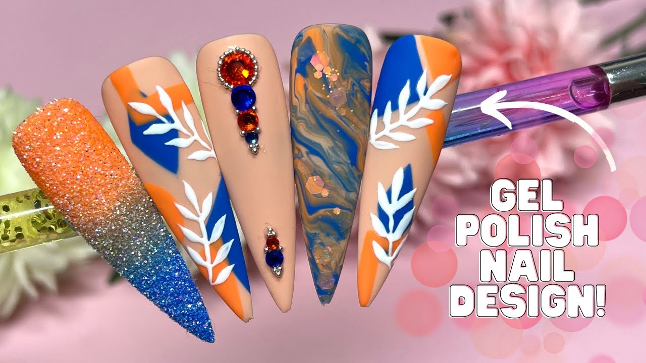 EASY GEL POLISH NAIL DESIGN | CREATING NAILS USING COLOURS I WOULDN'T ...