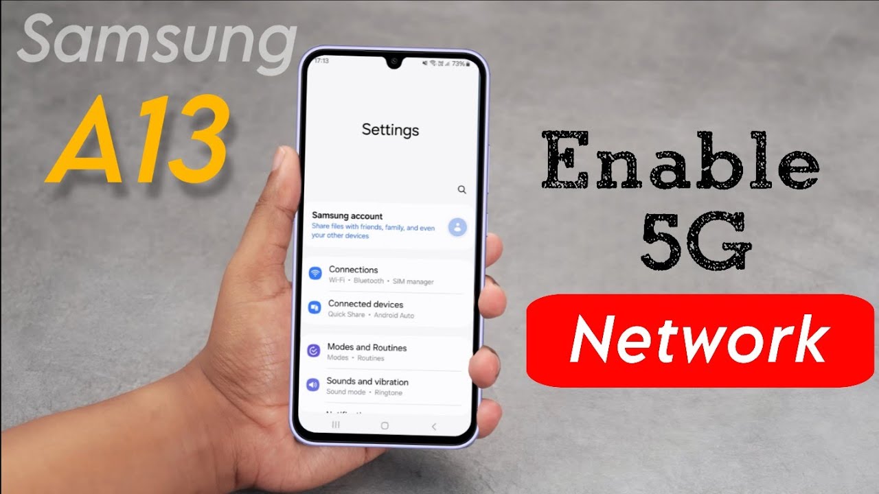 Samsung Galaxy A13 5G Network Settings | Galaxy A13 Phone 5G Network ...