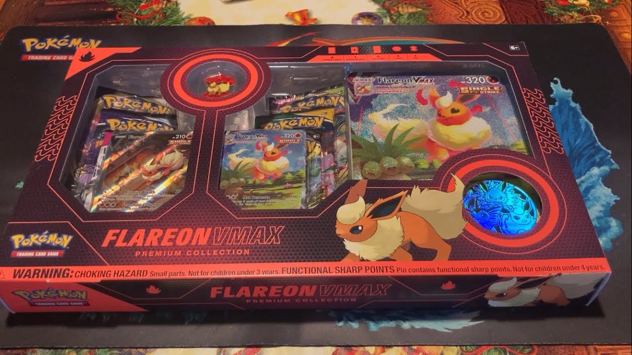 Flareon VMAX Premium Collection Box Opening - YouTube