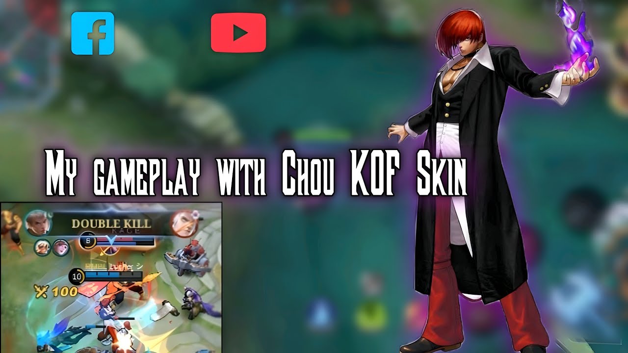 My First Gameplay with Chou KOF Skin Iori Yagami - MLBB - YouTube