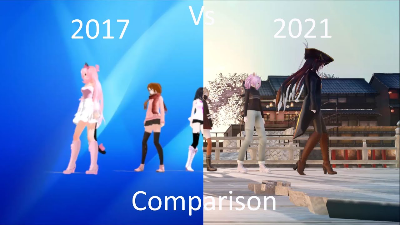 2017 vs 2021 MMDs Comparison - YouTube