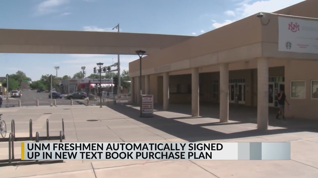 UNM automatically signing up freshmen in textbook purchase plan - YouTube