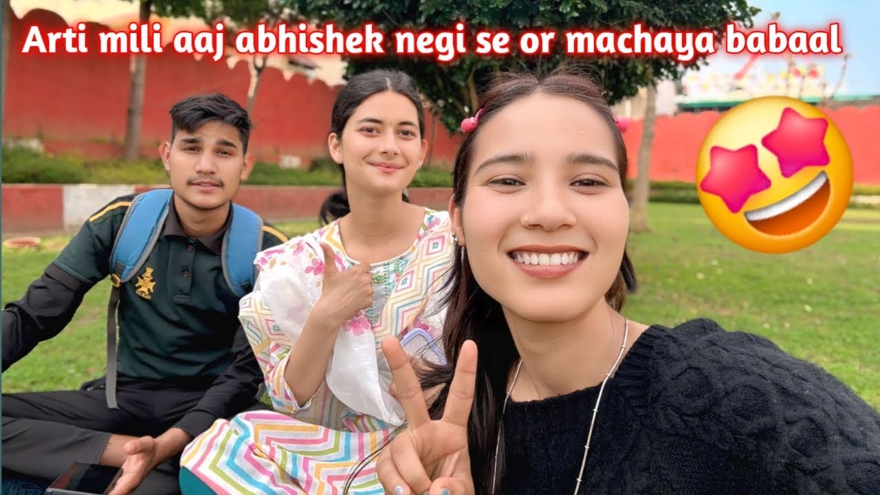 Arti ko bhi mila diya Abishek negi se😇|| Sanjana mahar blogger ...