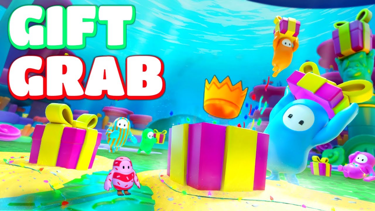 Completing the Gift Grab Event in Fall Guys! - YouTube