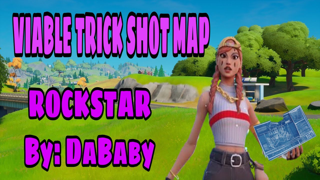 Viable trick shot map (fortnite creative) - YouTube