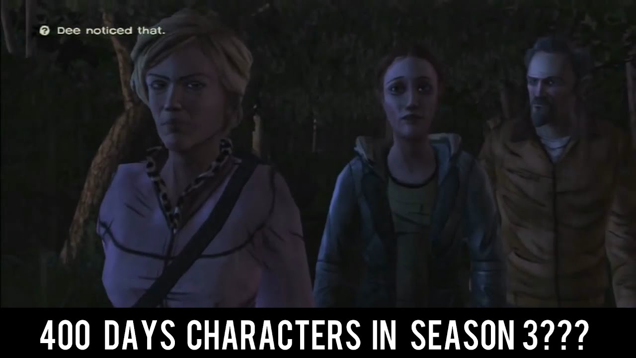 The Walking Dead Telltale Games Season 3 - 400 Days Characters?? - YouTube