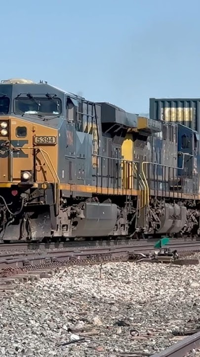 CSX 5394 & 482 YN2 Intermodal! #csx #railfans #railway #railfan #train #railroad #trains - YouTube