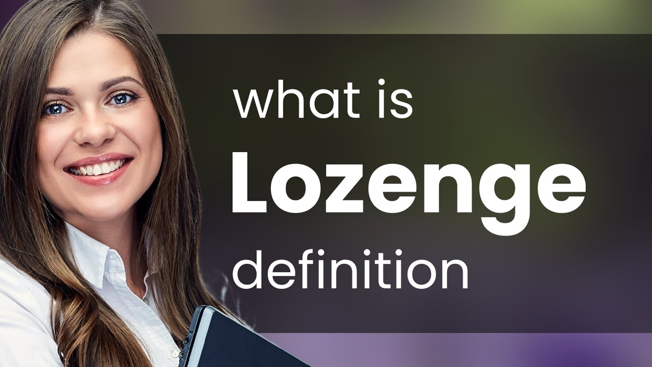 Lozenge — what is LOZENGE meaning - YouTube