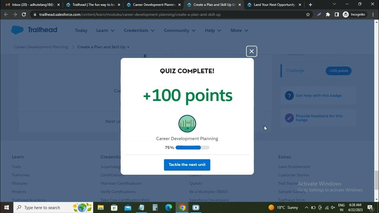 Salesforce Trailhead Create A Plan And Skill Up Career Development
