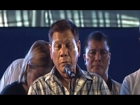 Duterte, nabastusan sa pagtatanong ng isang reporter - YouTube