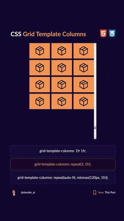 Grid Template Columns Css Css3 Htmlcss Coding Html Webdesign Webdevelopment Frontend