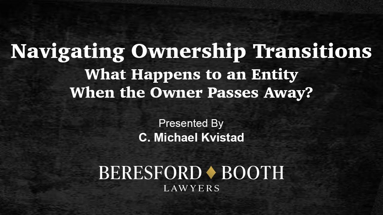 Navigating Ownership Transitions: What Happens to an Entity When the ...