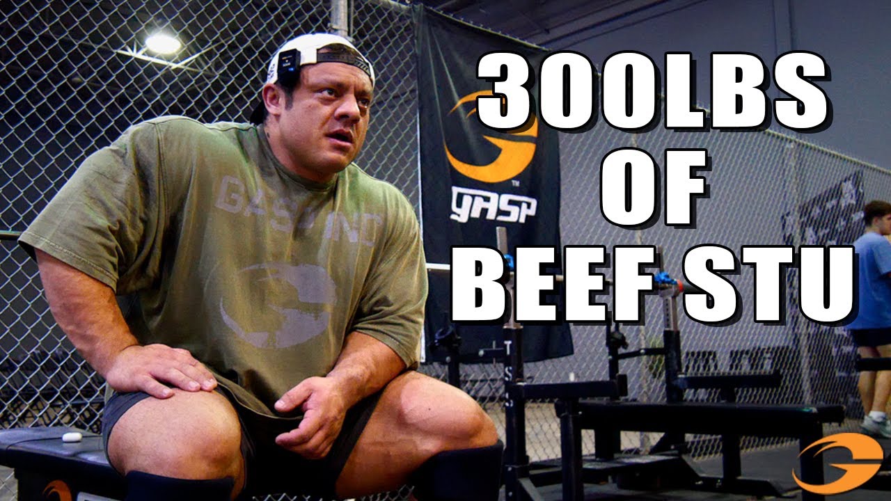 Beef Stu | FULL OFFSEASON at 300 lbs - Leg Training - YouTube