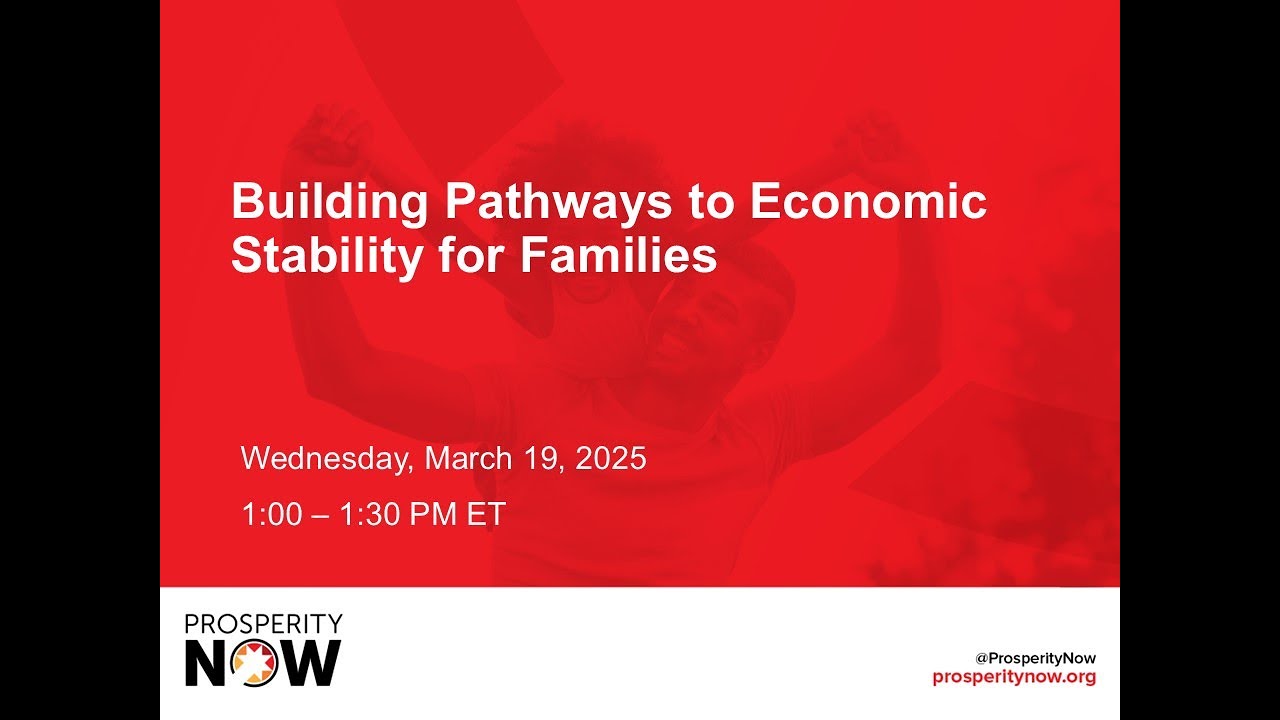 Building Pathways to Economic Stability for Families - YouTube