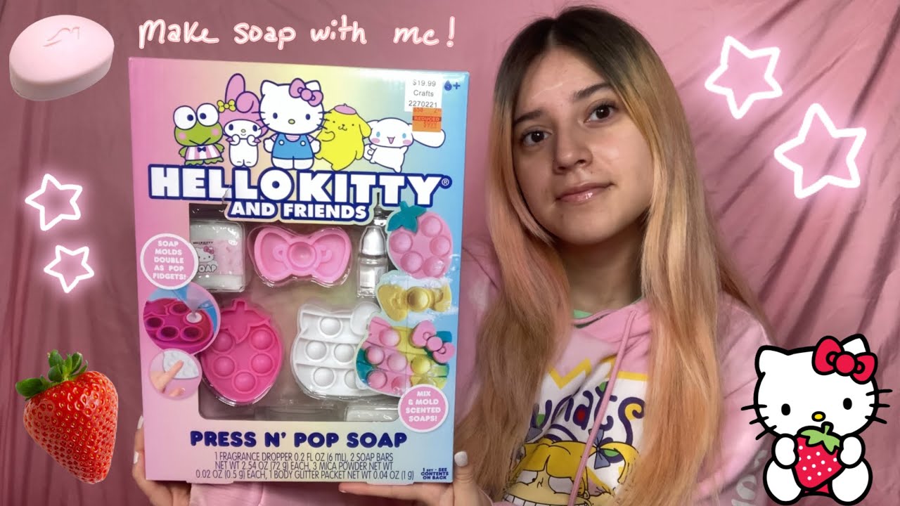 Making Hello Kitty Soap ! (Hello Kitty & Friends Press N' Pop Soap ...