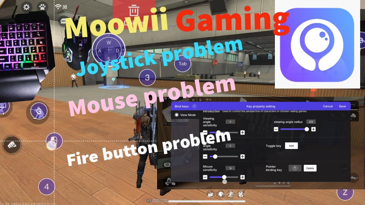 how to solve joystick, mouse and fire button problem by Moowii gaming ...