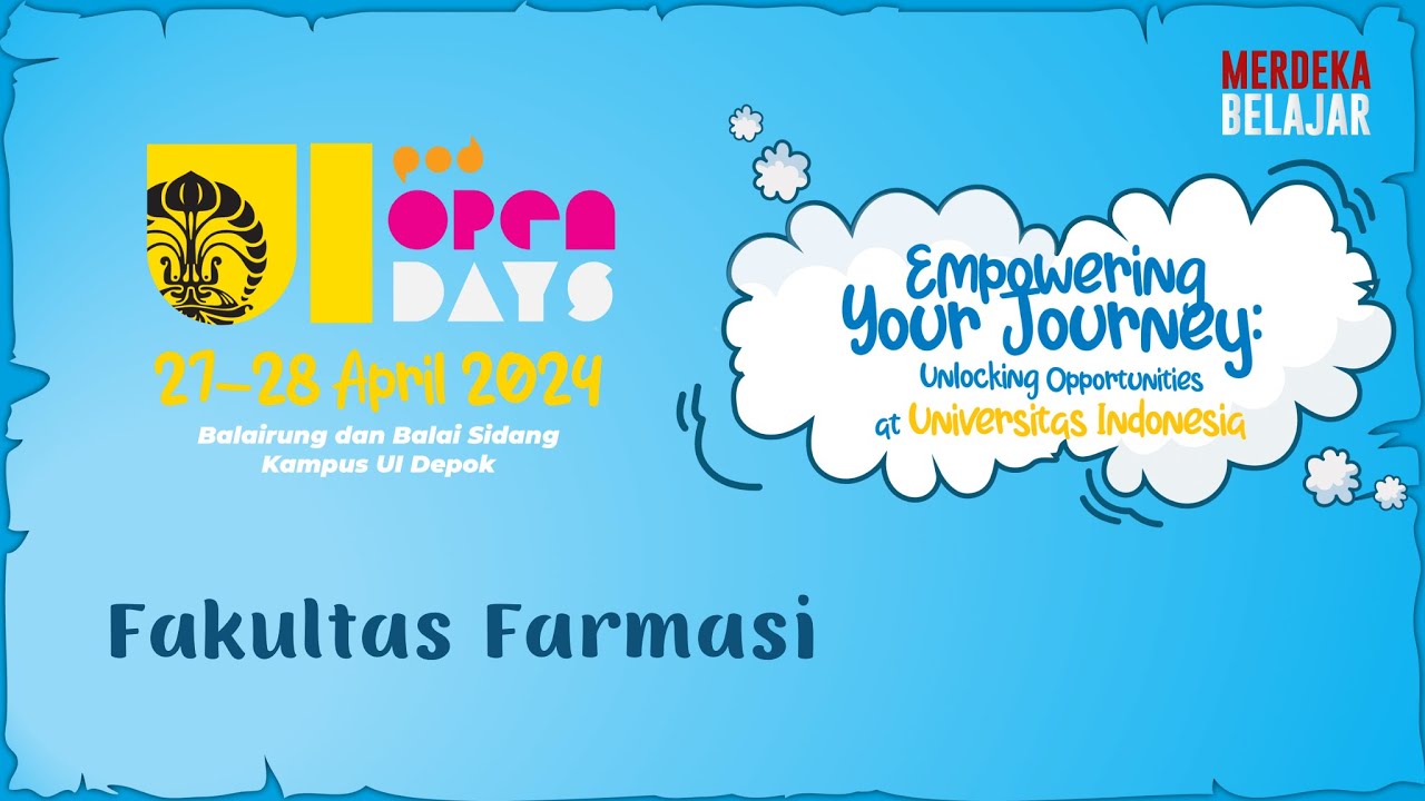 UI Open Days 2024 Hari Kedua - Presentasi Fakultas Farmasi - YouTube