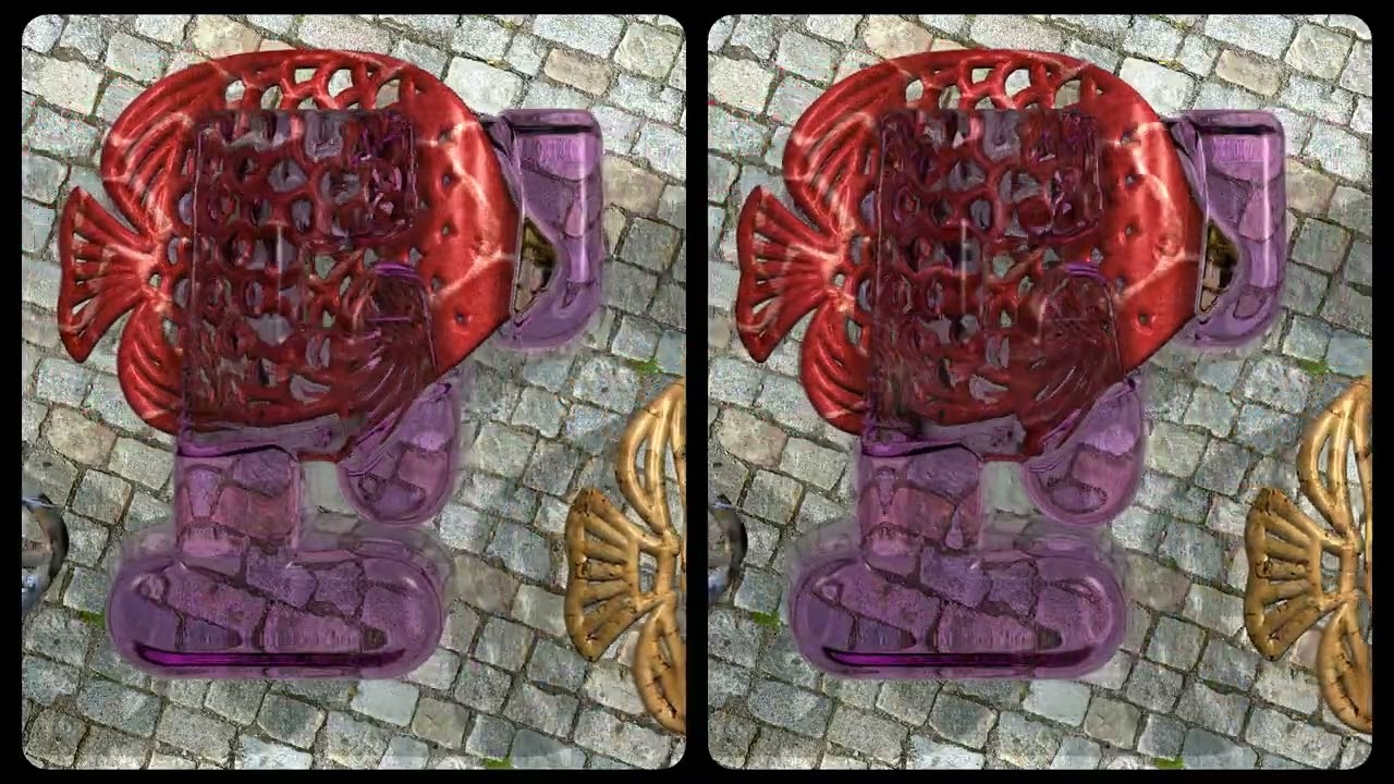 Cross Eye 3D demo HD/30fps OctreeSolid ray tracing, slow version. - YouTube