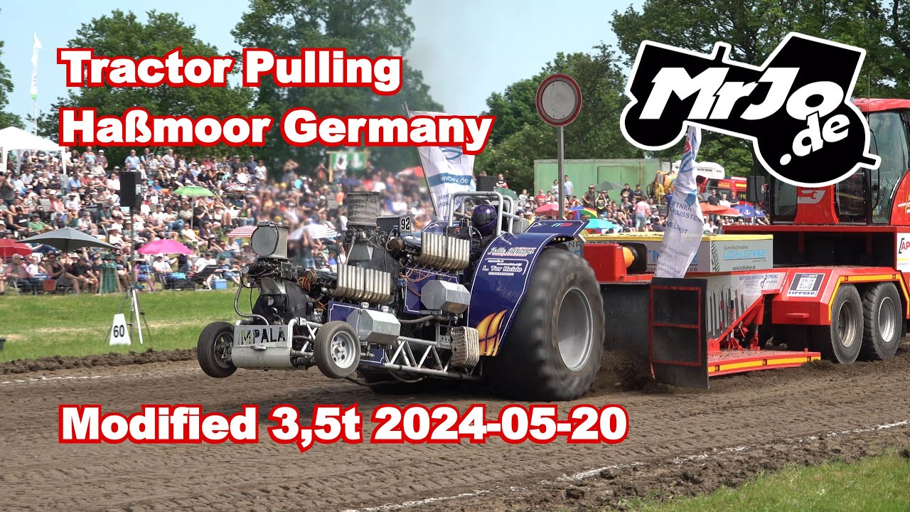 Modified 3,5t Tractor Pulling Haßmoor 2024 by MrJo - YouTube