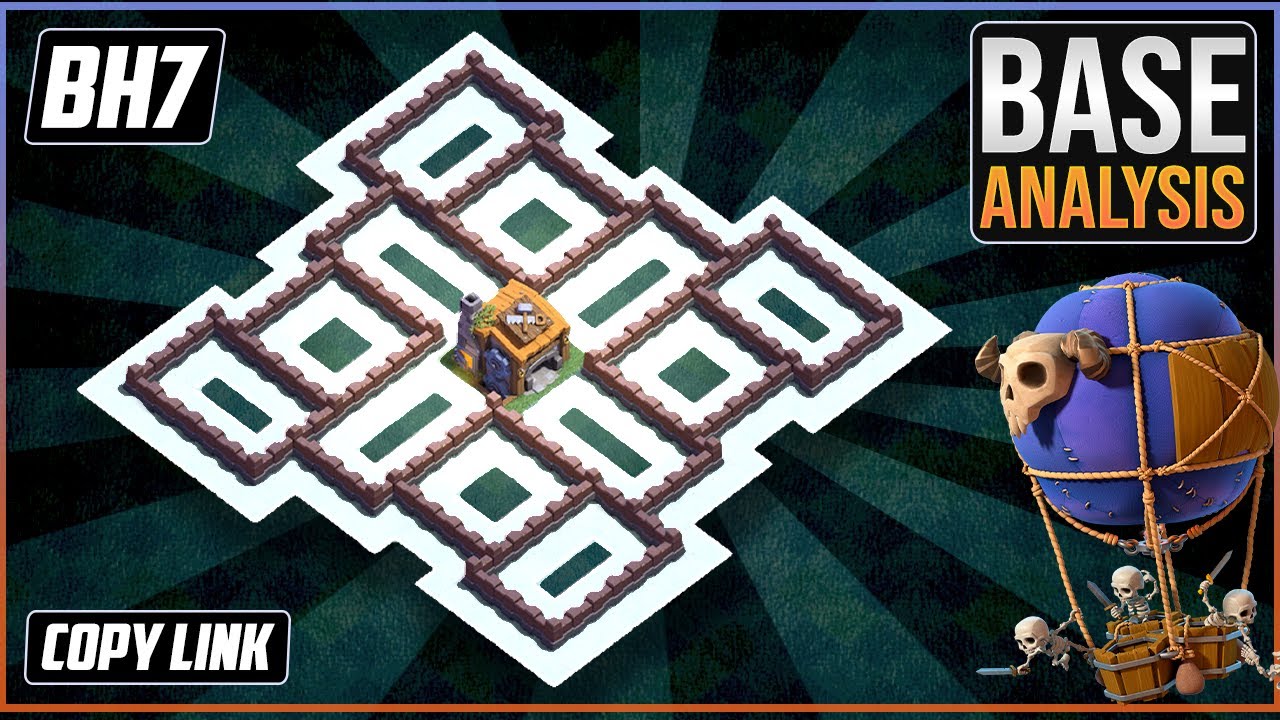 BEST ULTIMATE BH7 TROPHY [defense] Base 2021 Builder Hall 7 Trophy Base ...
