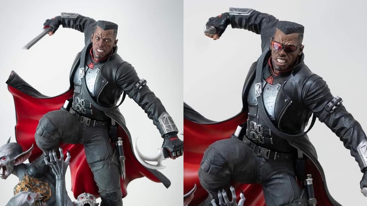 New marvel blade statue in hand images PCS collectibles - YouTube