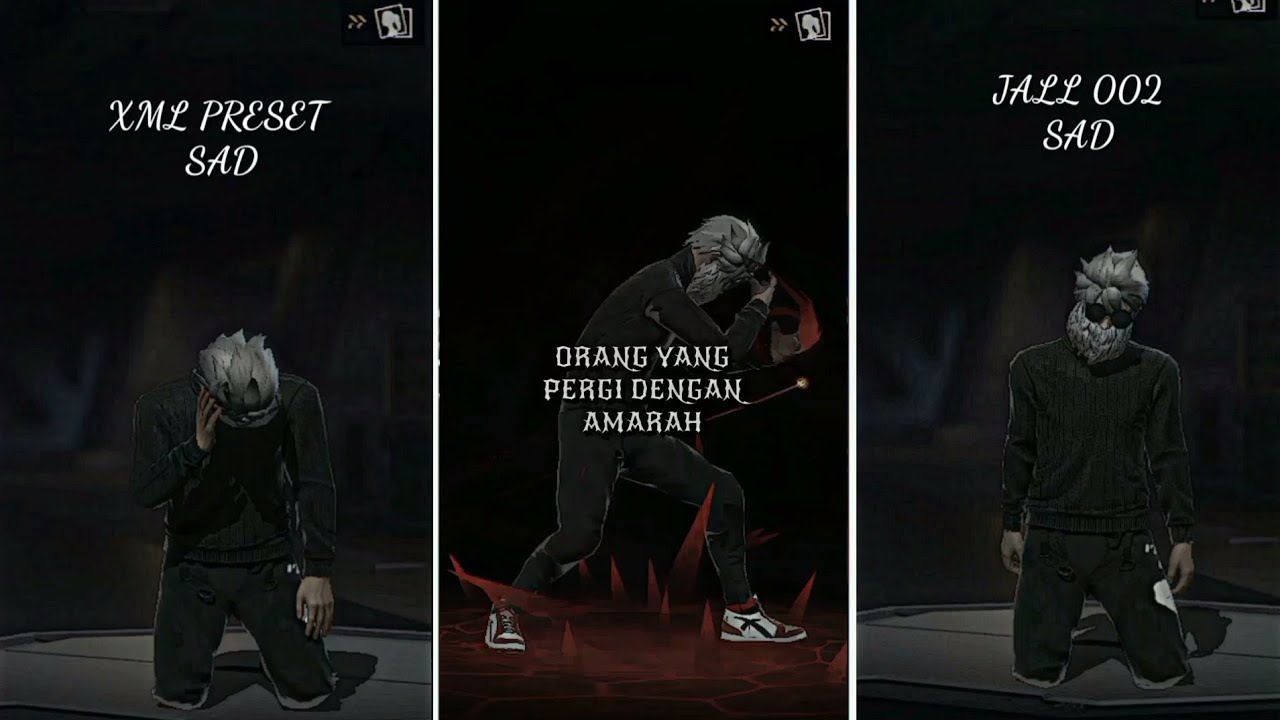 PRESET FF SAD 1 💔 PRESET FF SAD BOY VIRAL TIK TOK DJ NOT YOU X SONG SAD ...