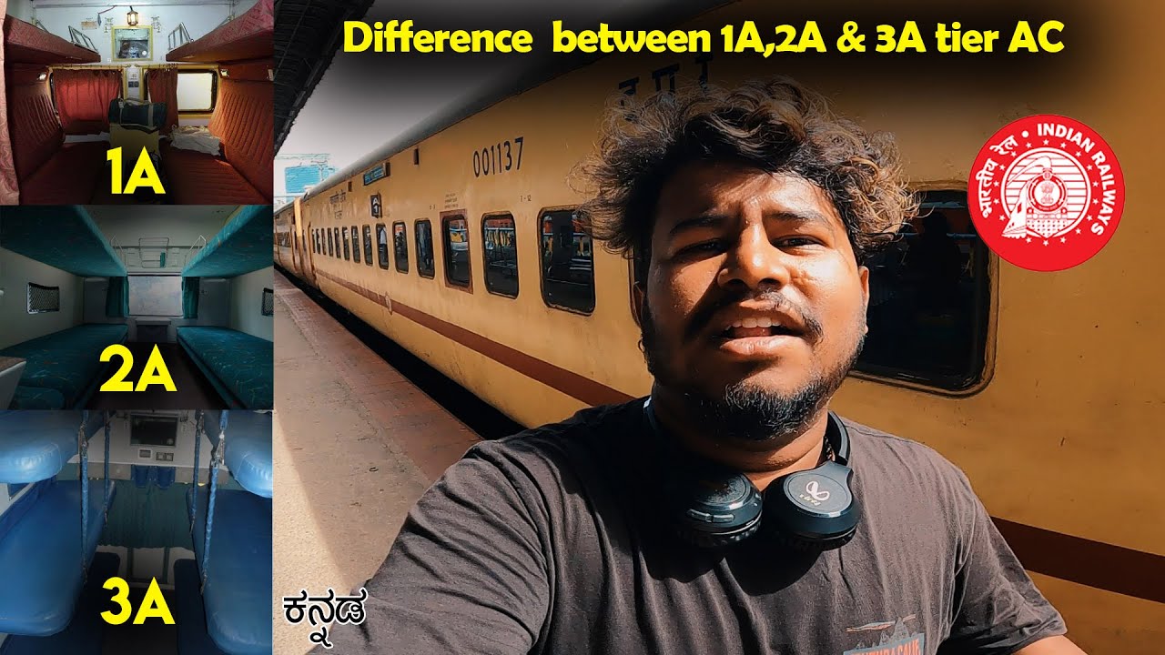 Difference Between 1A 2A 3A Tier AC Indian Railways YouTube