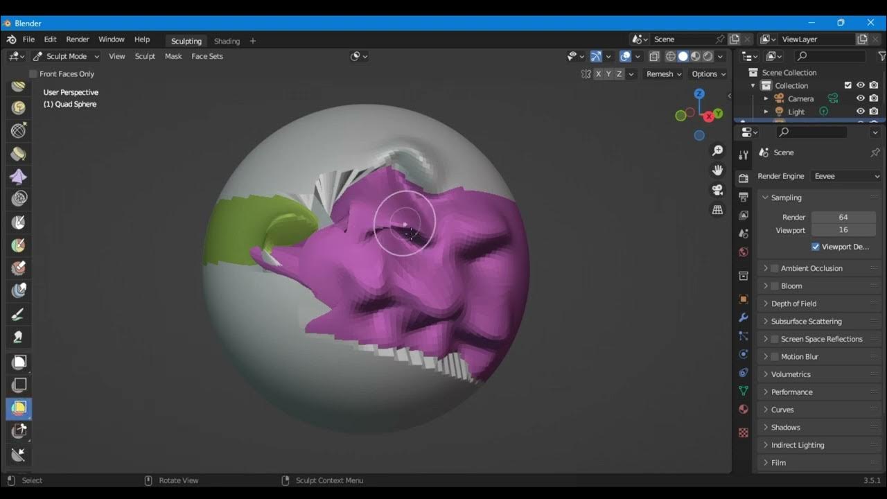 Lesson 73 || Lasso and Box Face Sets || Blender Tutorial - YouTube