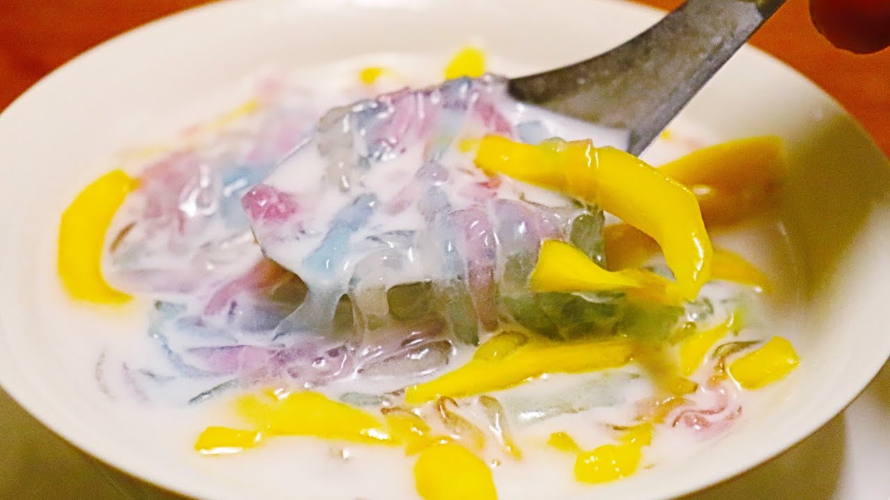 បង្អែមលូតស្វិត - Tapioca Shredded Dessert Recipe [Samphos Cooking Food ...