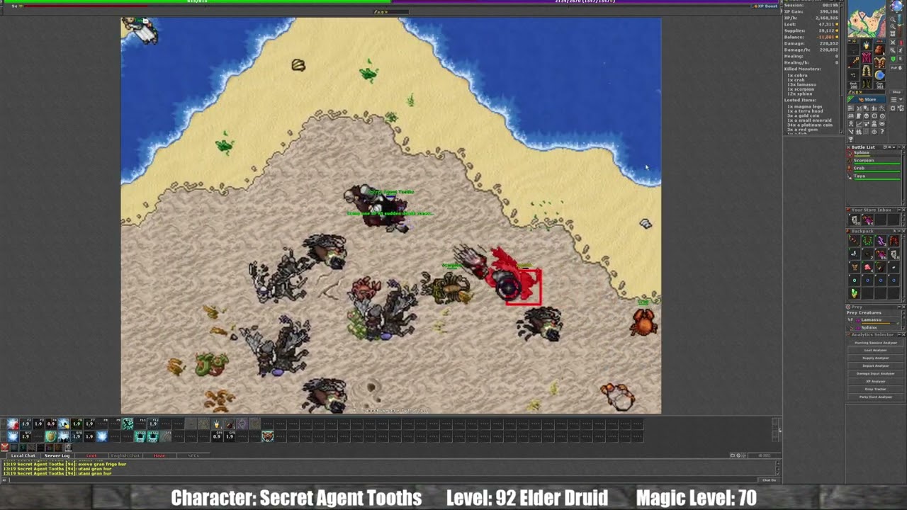 Tibia - Druid Level 8 to 100 (Episode 56, Issavi, Issavi, and More ...