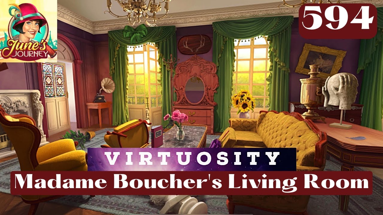 JUNE'S JOURNEY 594 | MADAME BOUCHER'S LIVING ROOM (Hidden Object Game ...