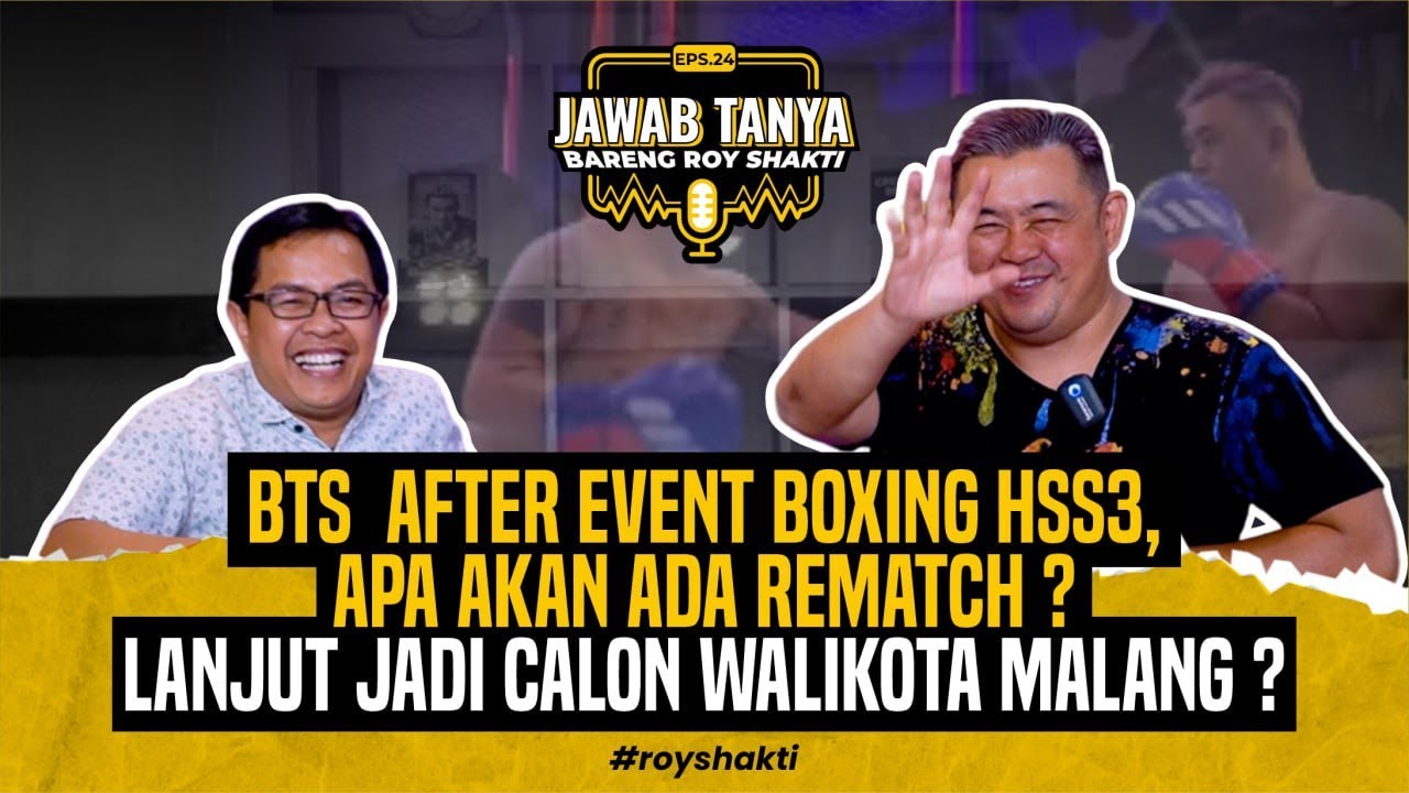 BTS after Event Boxing HSS3 ,apa akan ada rematch ? Lanjut jadi calon walikota malang ? - YouTube