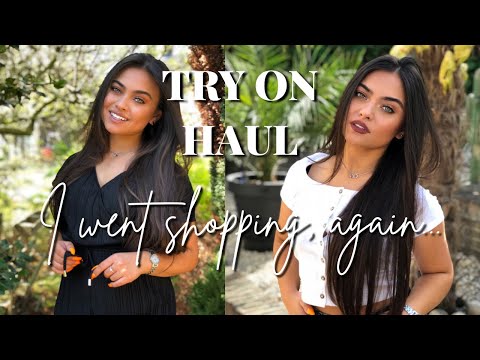 TRY ON HAUL i went shopping again and got stuff from zara, bershka, primark, monki and h&m