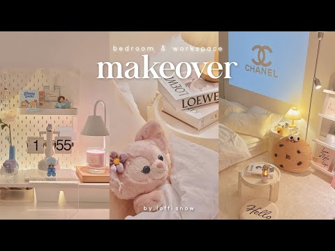 aesthetic room makeover 💛 simple & cozy 🧸 ISFP’s desk makeover | diy magazine rack ikea hacks 🌼