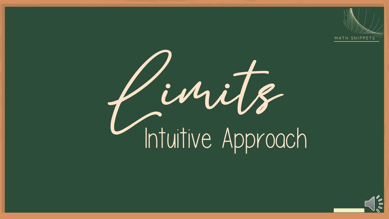 1.1 Limits: An Intuitive Approach - YouTube