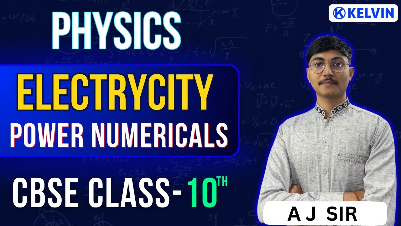 ELECTRICITY- Power Numericals Class 10 Science ! 2023-24 | KELVIN - YouTube