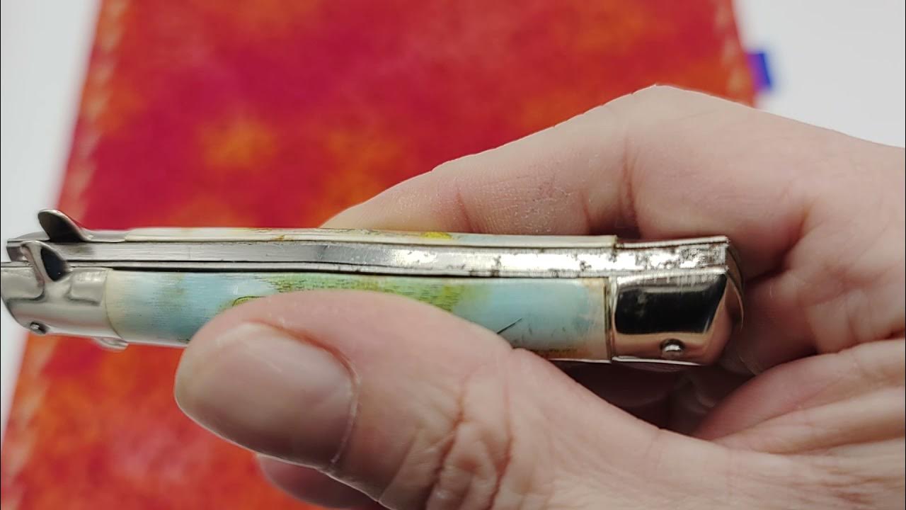 VINTAGE VENEZIA TOURIST SWITCHBLADE DISPLAY CARD KNIFE - YouTube