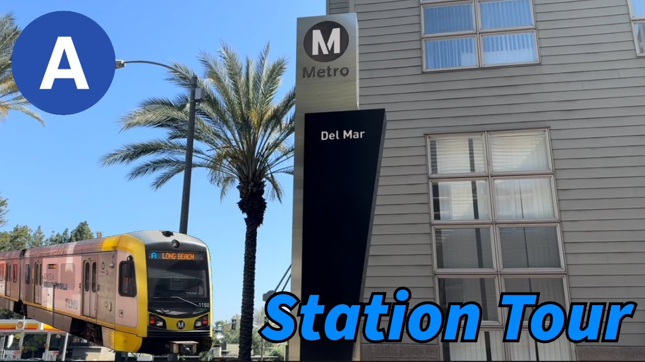 Los Angeles Metro Del Mar Station Tour - YouTube
