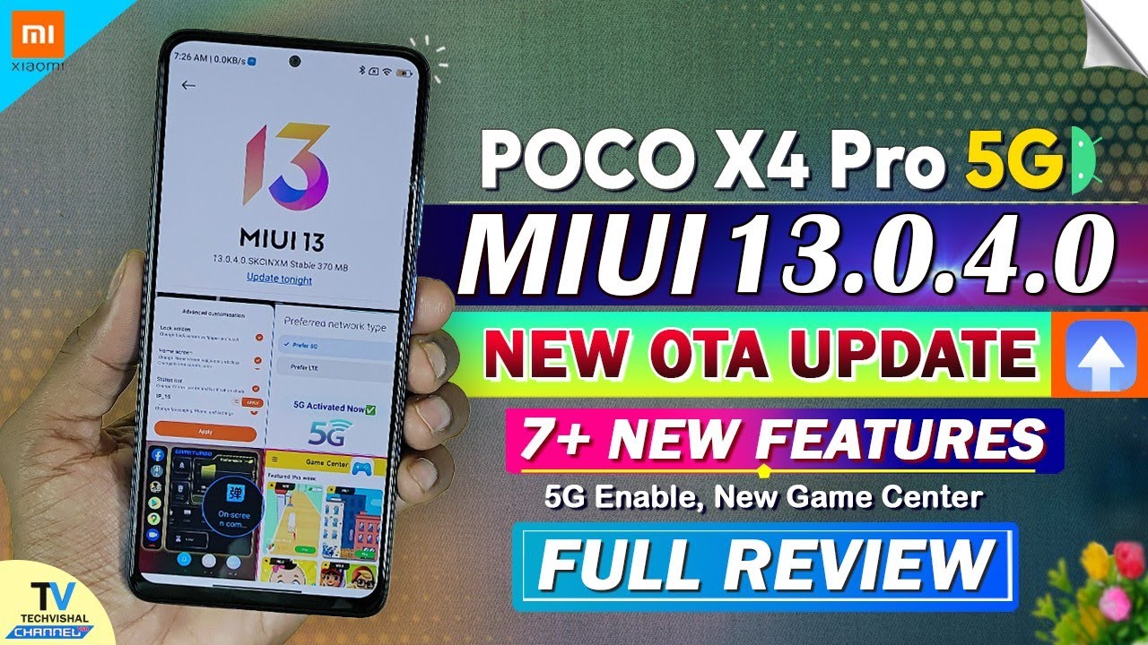 Poco X4 Pro 5g New MIUI 13.0.4.0 Android 12 Update Full Changelog ...