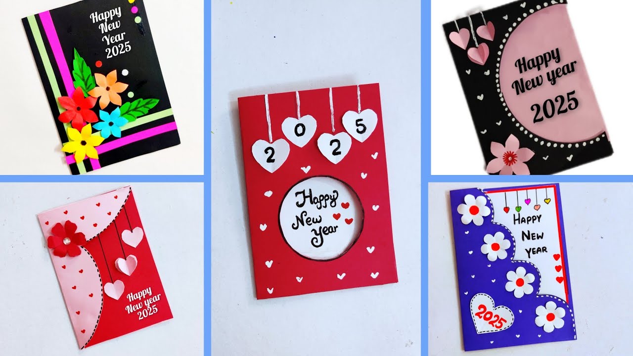 Happy new year card 2025/happy new year greeting card/new year card ...