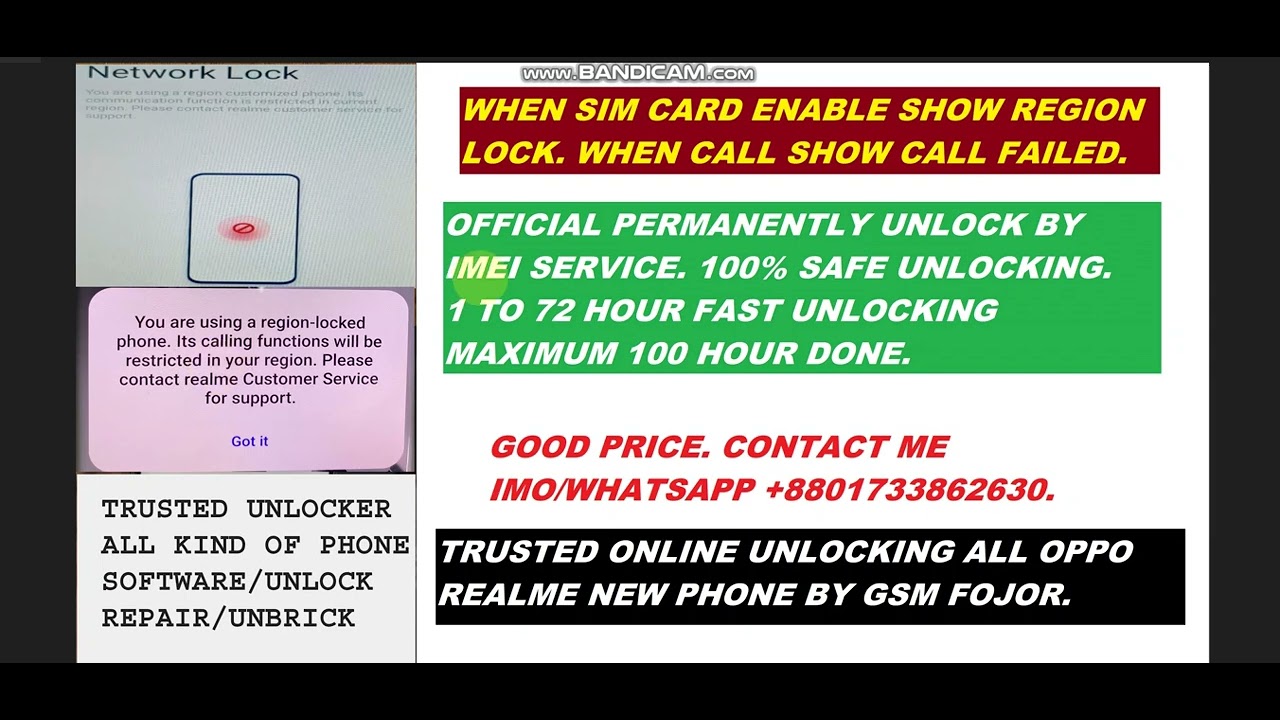 Realme P1 5G (RMX3870) Region Lock Unlock Sim Network Call Fail Fix ...