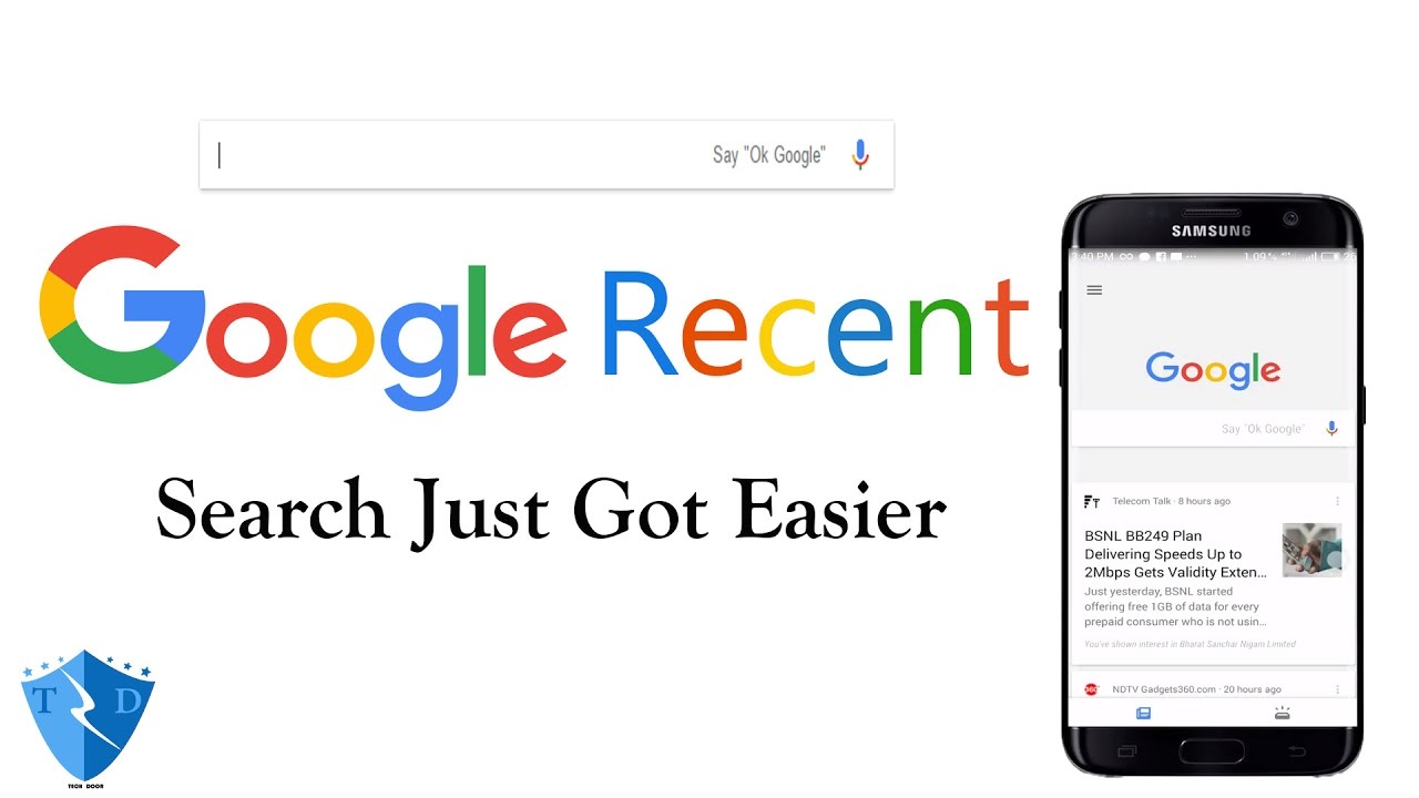 Google Recent - Search Just got easier | New Feature - YouTube