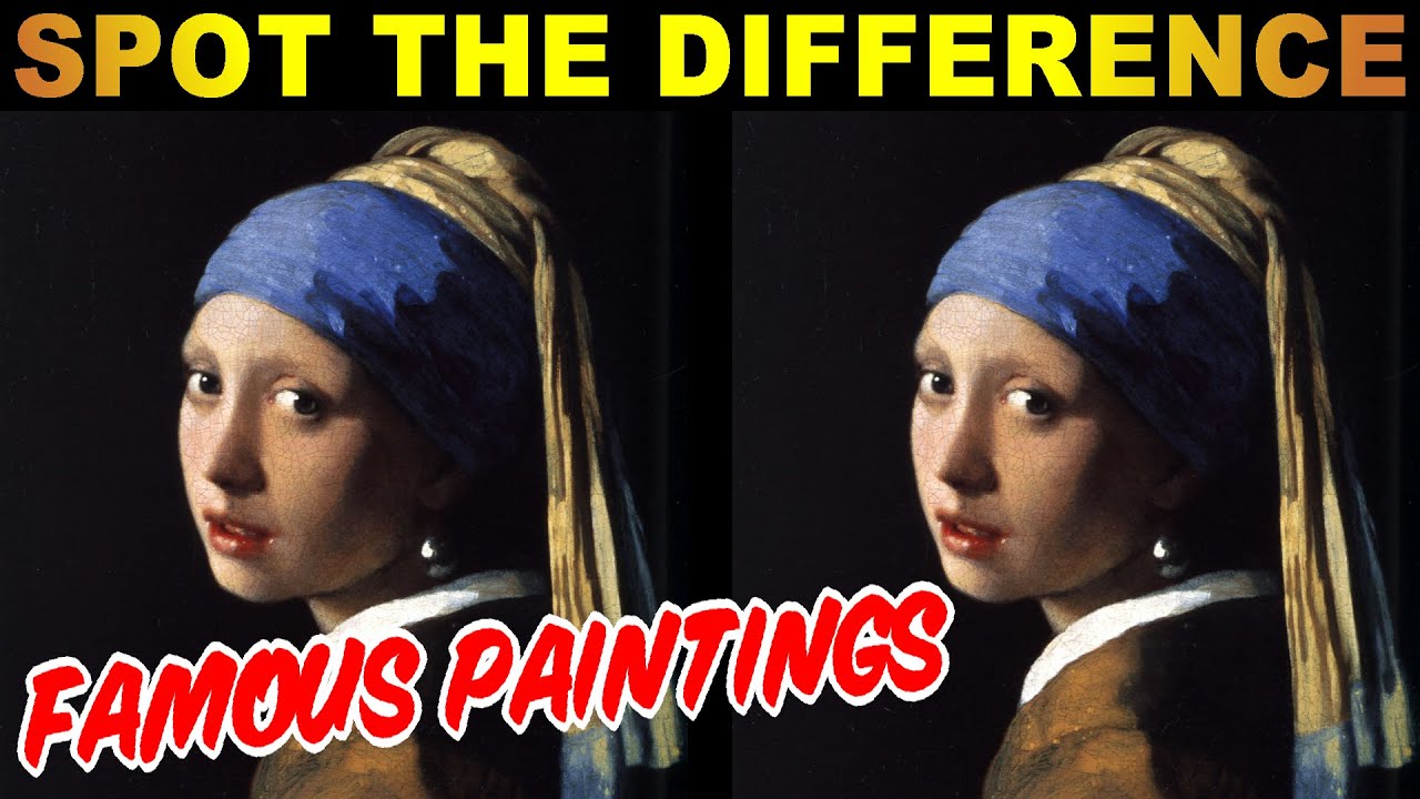 Brain Games | Spot the Difference in Famous Paintings #1 Incredibly ...
