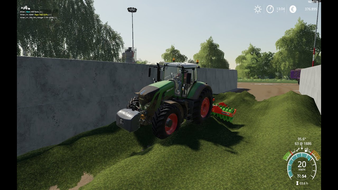 Silo verdichten mit FENDT LS19 Let´s Play Ls19 Irgendwo in Thüringen ...