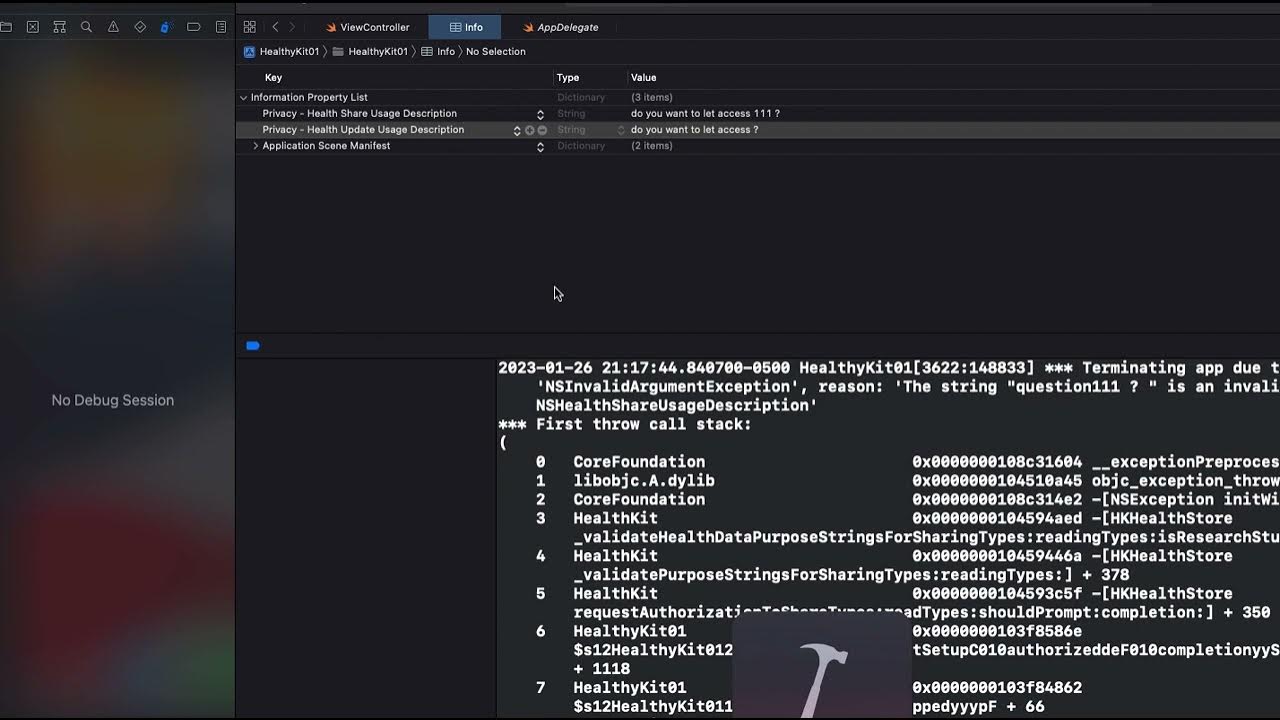 Missing com apple developer healthkit entitlement - YouTube