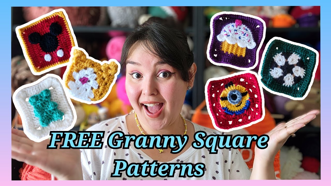 Don’t Miss These 20 Amazing Free Granny Square Patterns! - YouTube